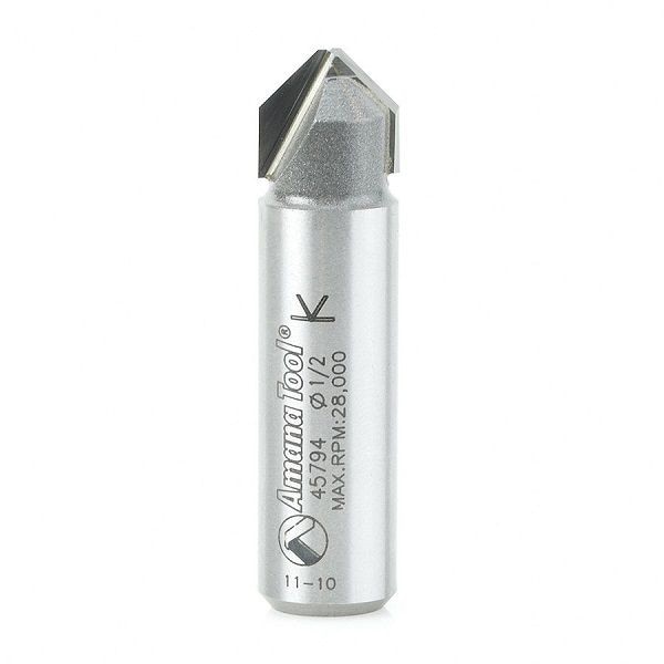 Amana Tool 45794 ACM Double Edge Folding V-Groove Bit | Cirlce Saw