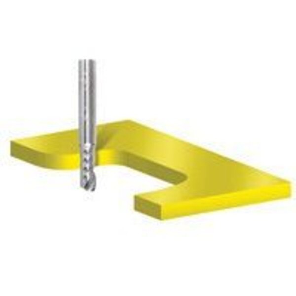 Amana Tool 51411 1/8 In CNC Up-Cut Plastic Cutting Spiral 0 Flute Bit ...