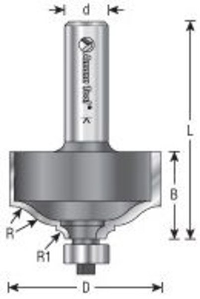 Amana Tool 54288 1-3/4" Special Interest Molding Router Bit | Cirlce Saw