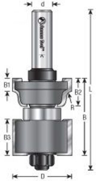 Amana Tool 55340 Reversible Ogee Window Sash Assembly | Cirlce Saw