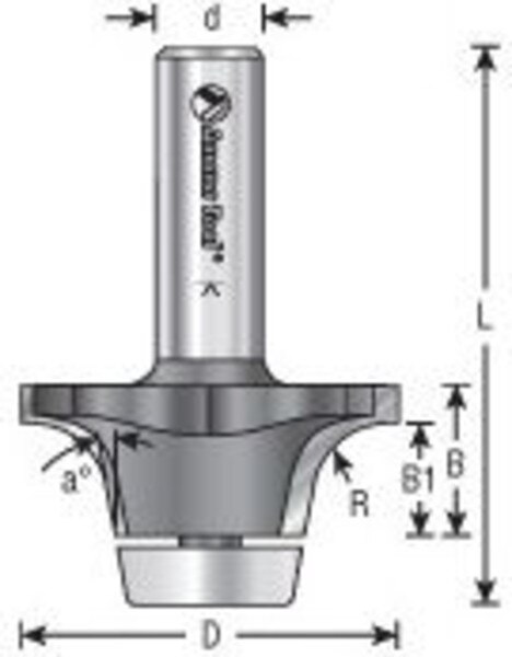 Amana Tool 57160 17 Roundover Undermount Bowl Router Bit 1/2" Radius ...