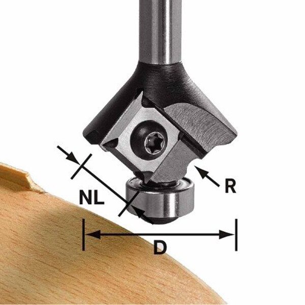 Festool 499810 Radius Router Bit for Edge Banding 1.5mm | Cirlce Saw